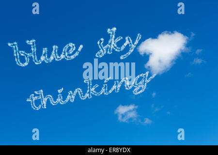 Blue Sky Thinking concept Stock Photo - Alamy