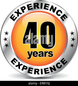 Vector illustration of several years of experience icon Stock Vector ...