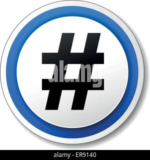 Hashtag Simple vector icon. Illustration symbol design template for web ...