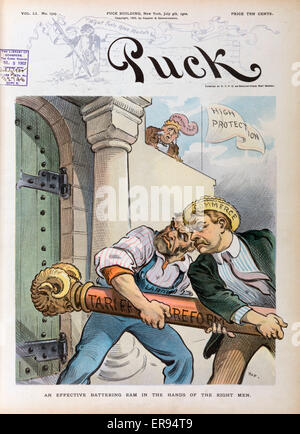 AN EFFECTIVE BATTERING RAM IN THE HANDS OF THE RIGHT MEN. Cartoon ...