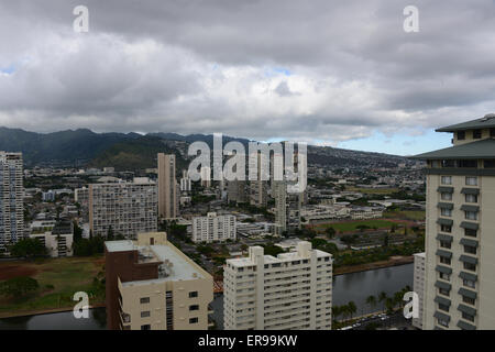 Buildings in Honolulu, Hawaii, USA Stock Photo - Alamy