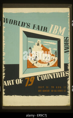 World's fair IBM show Art of 79 countries Stock Photo - Alamy