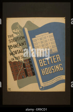 Better housing The solution to infant mortality in the slums. Poster ...
