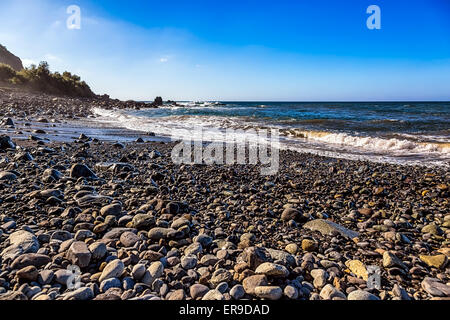 Atlantic ocean wild coast, Tenerife, Canary islands, Spain Stock Photo ...