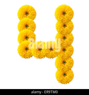 decimal cipher of flowers isolated on white background Stock Photo - Alamy