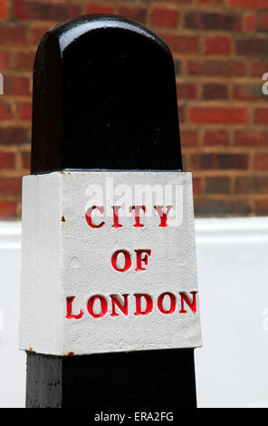 City of London Marker Post Stock Photo - Alamy