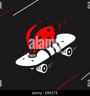 Vector Symbol Ladybug Speed Skating Stock Vector Image & Art - Alamy