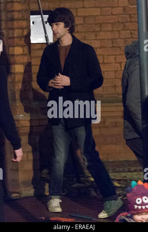 Ben Whishaw and Edward Holcroft spotted filming night scenes for ...