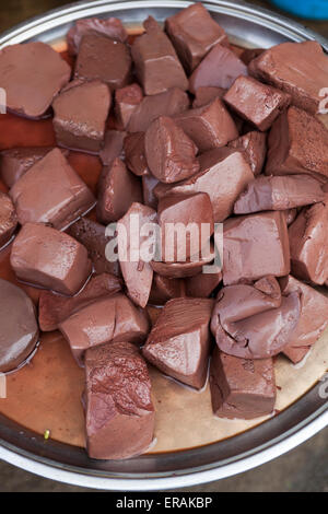 Blood Pudding on sale in Hanoi Vietnam Stock Photo - Alamy