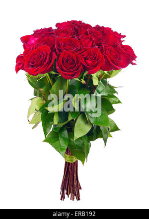 bouquet of blossoming dark red roses in vase Stock Photo - Alamy