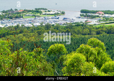 Looking down on Port Hinchinbrook from the Cardwell Lookout on the ...