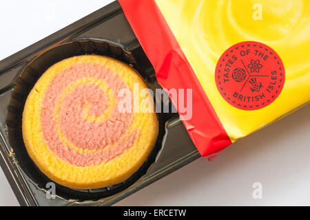 Packet of Marks & Spencer All Butter Roly-Poly Swirls biscuits on white ...