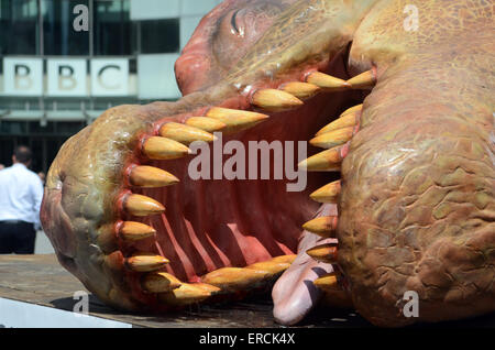London, UK, 1 June 2015, T Rex leaves Broadcasting House after autopsy ...
