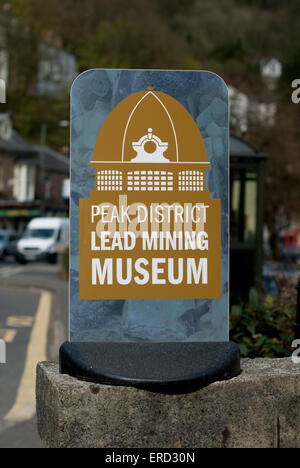 The Lead Mining Museum, Matlock Bath town, river Derwent, Peak District ...