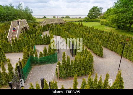 Victorian themed hedge maze at Speak Hall in Liverpool Stock Photo - Alamy