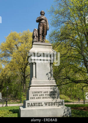 Statue of Daniel Webster, Central Park, NYC Stock Photo - Alamy
