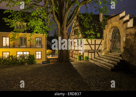 Evening in Allschwil-village, canton Basel-Country, Switzerland Stock ...