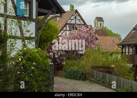 Afternoon in Allschwil-village, canton Basel-Country, Switzerland Stock ...