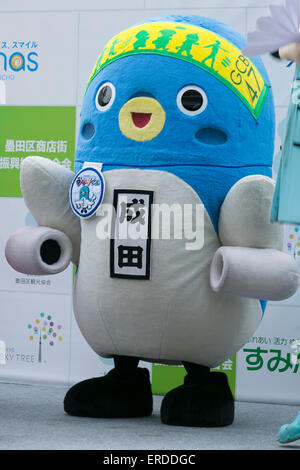 Narita city mascot character Unari-kun performs during the ''Local ...
