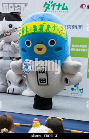 Narita city mascot character Unari-kun performs during the ''Local ...