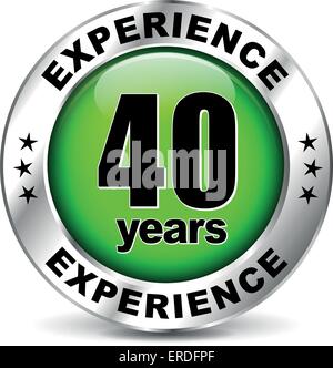 40 years anniversary vector, style for celebration, logo template Stock ...