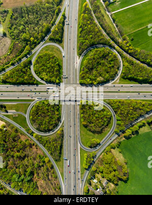 Motorway or highway intersection Holden, Erkrath, North Rhine ...
