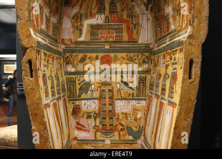 Museum Egypt Antiquity Sarcophagus Coffin Pharaoh Art Painting Stock ...