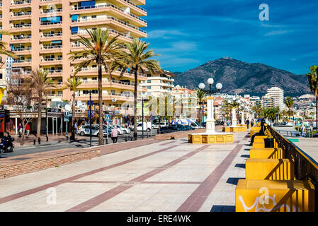 Fuengirola, Spain. The promenade in Fuengirola, Spain with the ...