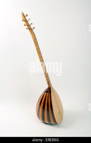 Saz, Turkish string instrument with a long neck and bowl shaped back ...