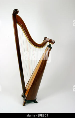 Welsh Triple Harp Instrument Wales Stock Photo - Alamy