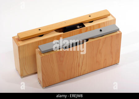 Large wooden Bass bar with resonator box, school percussion instrument ...