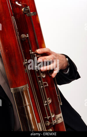 Contra Bassoon made by Heckel, in playing position Stock Photo - Alamy