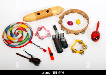 Collection of school percussion instruments for school children ...