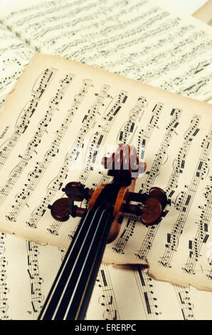 neck of a violin Stock Photo - Alamy