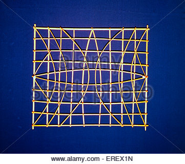 Marshall Islands stick chart. Micronesia. Museum: Musée du Quai Branly ...
