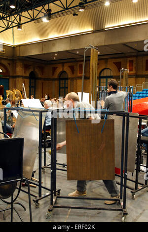 Percussionist playing Bell Plates Stock Photo - Alamy