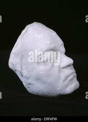 Ludwig van Beethoven life mask by Franz Klein, taken 1812. Postcard ...