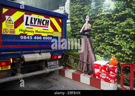 Hoarding outside a shop under refurbishment makes an interesting Stock ...