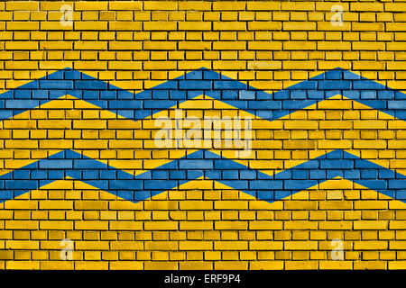 Flag of Manchukuo Marine Transport painted on brick wall Stock Photo ...