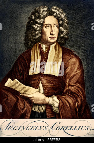 Arcangelo Corelli, 1653-1713, Italian composer and violinist of the ...