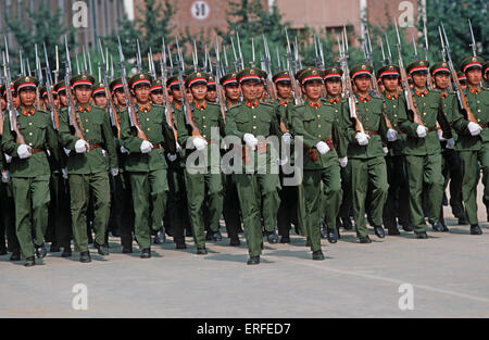Peoples Liberation Army officers at Shijiazhuang Military Academy Stock ...