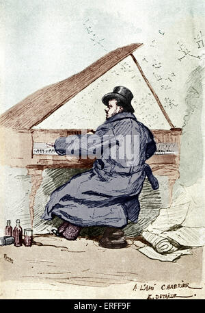 Emmanuel Chabrier (1841-1894). French composer. Portrait Stock Photo ...