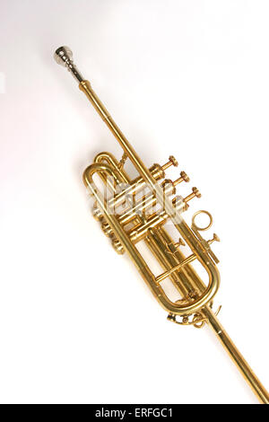 Fanfare or ceremonial trumpet. Also known as Aida trumpet Stock Photo ...