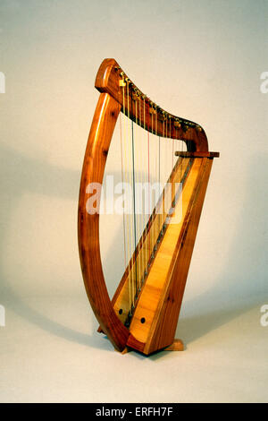 Celtic harp - Irish stringed instrument Stock Photo - Alamy