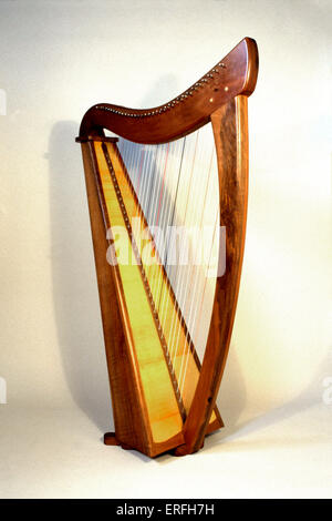 Celtic harp - Irish stringed instrument Stock Photo - Alamy