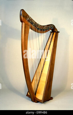 Celtic harp - Irish stringed instrument Stock Photo - Alamy