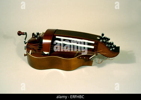 Hurdy-gurdy - medieval European stringed instrument Stock Photo ...