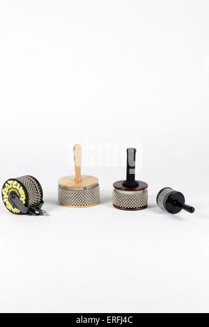 Cabasa / afuche - collection of the percussion instruments. White ...