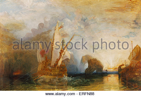 Ulysses deriding Polyphemus - Homer's Odyssey, 1829, (1911). Artist ...