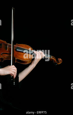 Generic - Viola player playing with the bow Stock Photo - Alamy